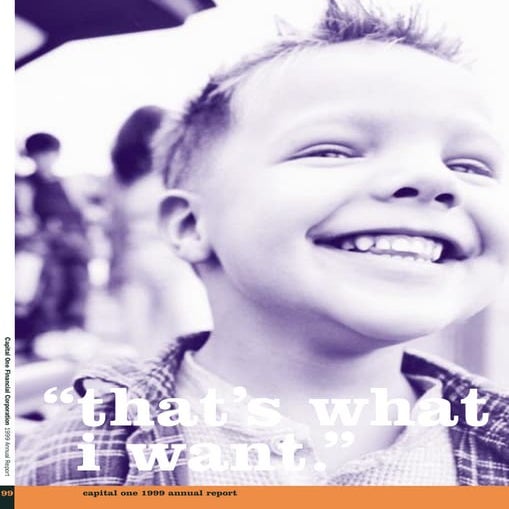 capital one Annual Report1999 | PDF