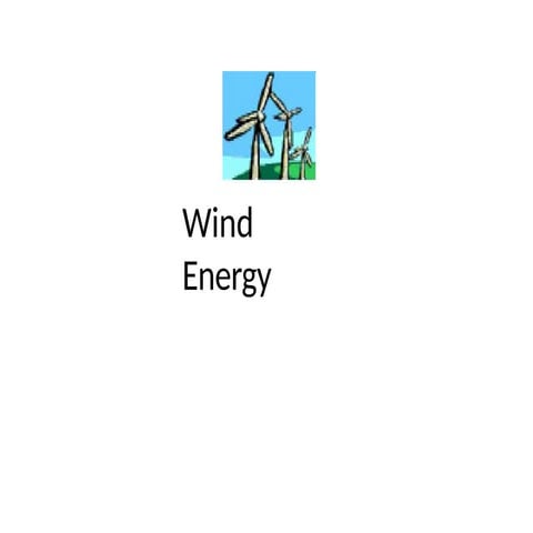 wind energy from sustainble renewable enrgy topic | PPTX