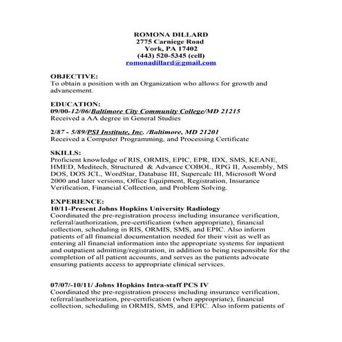 ROMONA_Dillard_resume11 | DOC