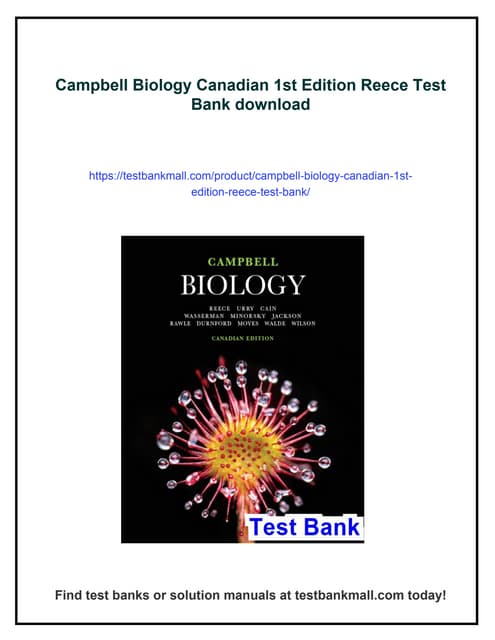Campbell Biology 11th edition test bank Ch2 | PDF