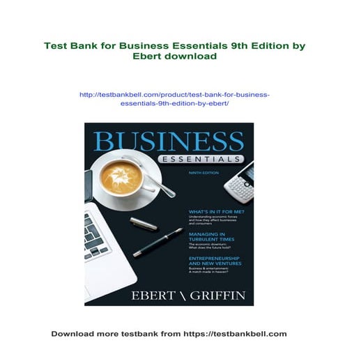 Test Bank For Business Essentials 9th Edition By Ebert Pdf