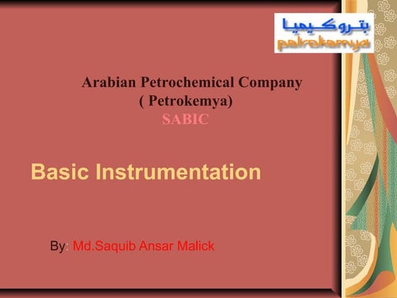 Basics of Instrumentation & Control.pptx