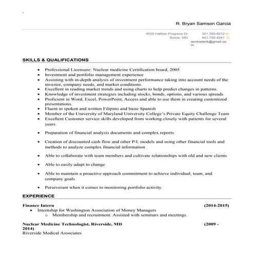 Bryan Garcia Resume | PDF