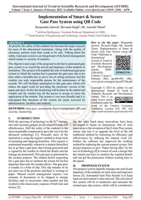 Smart attendance system | PPTX | Technology & Computing