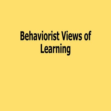 ISTC663 Chapter 2- Radical behaviorism | PPTX