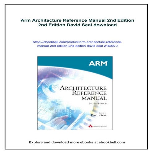 Arm Architecture Reference Manual 2nd Edition 2nd Edition David Seal | PDF