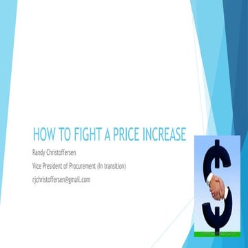 HOW TO FIGHT A PRICE INCREASE REV B 4-14 | PPTX