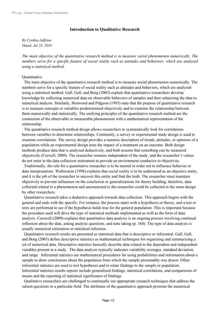 Qualitative & Quantitative Infographic | PDF