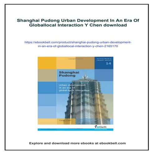 Shanghai Pudong Urban Development In An Era Of Globallocal Interaction ...