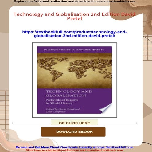 Technology and Globalisation 2nd Edition David Pretel | PDF