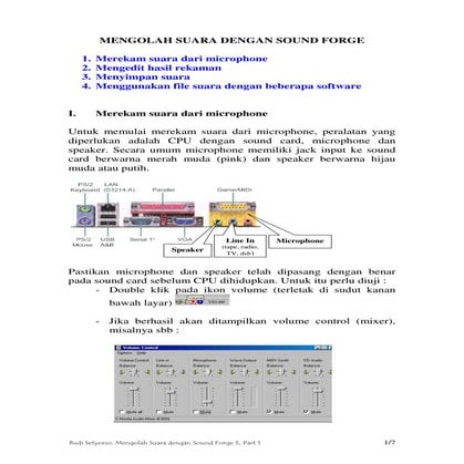 4.Mengolah Suara Dengan Sound Forge | PDF