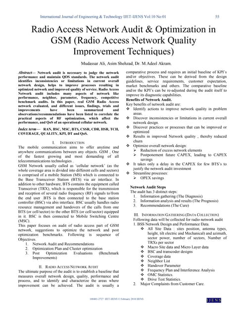 LTE KPIs and Formulae | PDF
