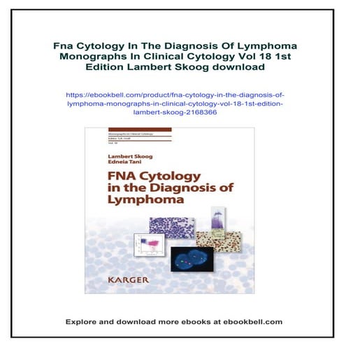 Fna Cytology In The Diagnosis Of Lymphoma Monographs In Clinical Cytology Vol 18 1st Edition ...