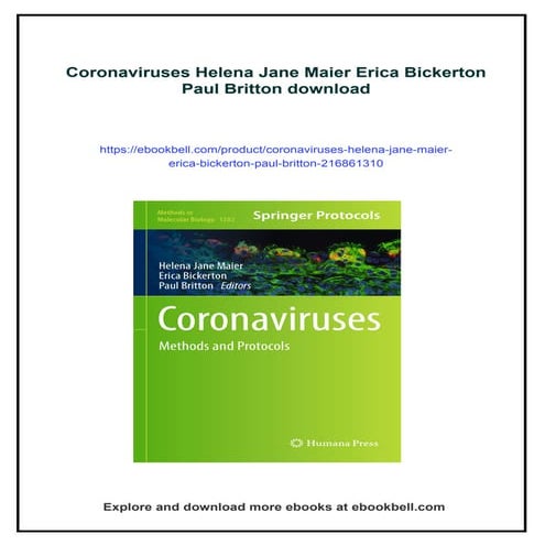Coronaviruses Helena Jane Maier Erica Bickerton Paul Britton | PDF
