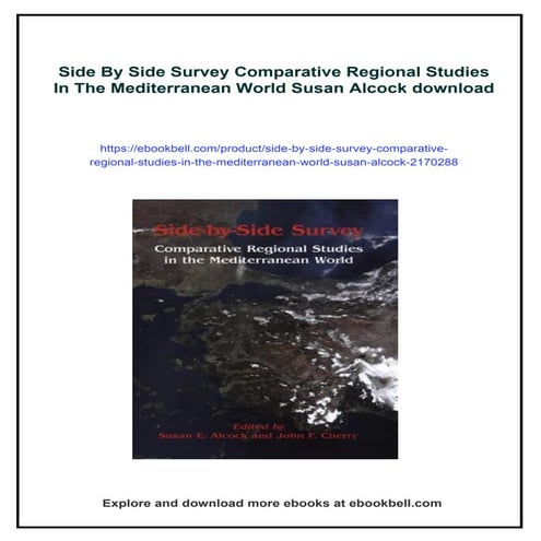 Side By Side Survey Comparative Regional Studies In The Mediterranean ...