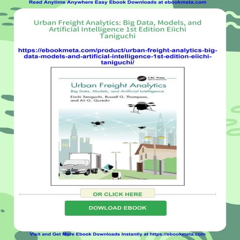 Urban Freight Analytics: Big Data, Models, and Artificial Intelligence ...