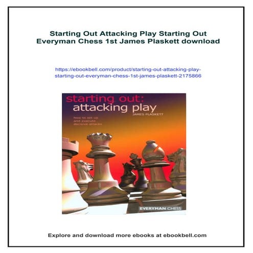 Starting Out Attacking Play Starting Out Everyman Chess 1st James ...