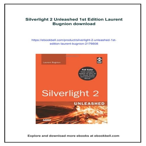 Silverlight 2 Unleashed 1st Edition Laurent Bugnion | PDF