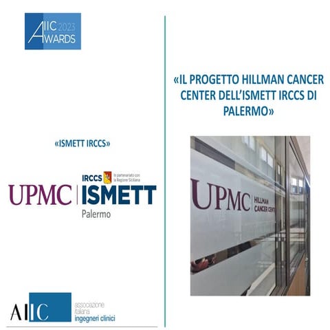 IL PROGETTO HILLMAN CANCER CENTER DELL’ISMETT IRCCS DI PALERMO | PDF