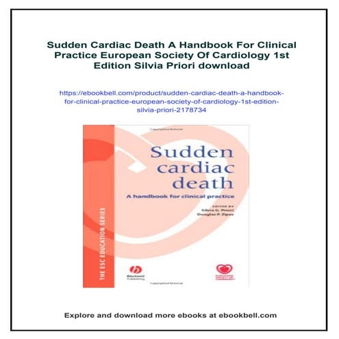 Sudden Cardiac Death A Handbook For Clinical Practice European Society ...