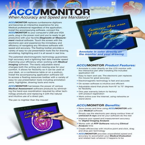 Numonics Interactive Monitor for Medical Use | PDF