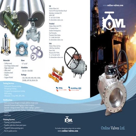 OVL Brochure 2015 Rev06 | PDF