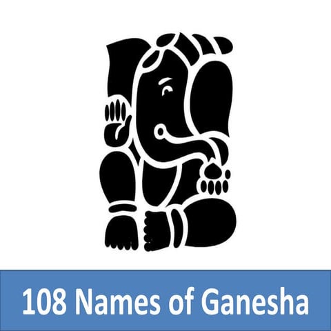 108 Names Of Lord Ganesha | PPTX