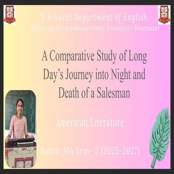 A Comparative Study of Long Day’s Journey into Night and Death of a ...