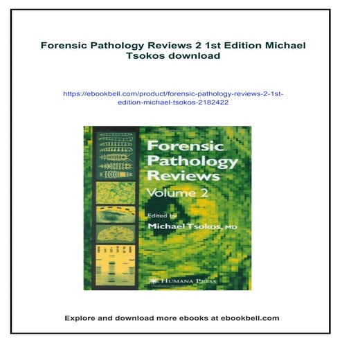Forensic Pathology Reviews 2 1st Edition Michael Tsokos | PDF