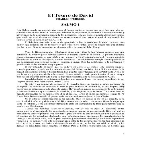 El Tesoro de David- Spurgeon | PDF