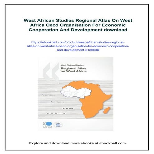 West African Studies Regional Atlas On West Africa Oecd Organisation ...