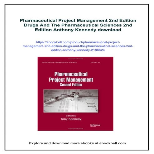 Pharmaceutical Project Management 2nd Edition Drugs And The ...