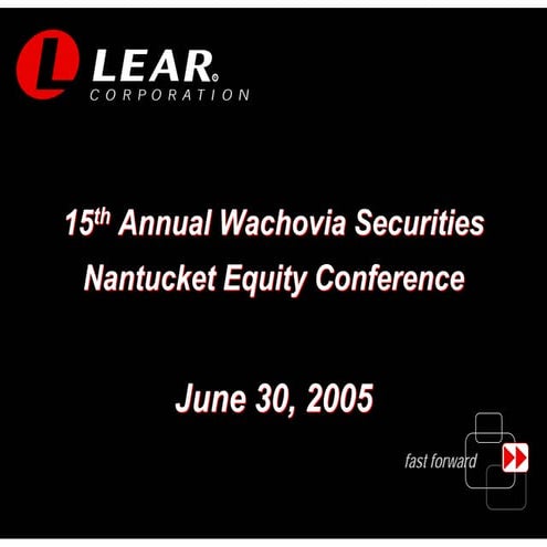 LEAR 2005 wachoviaconf | PDF