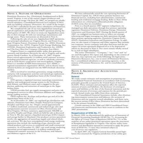 dominion resources Notes to Consolidated Financial Statements | PDF