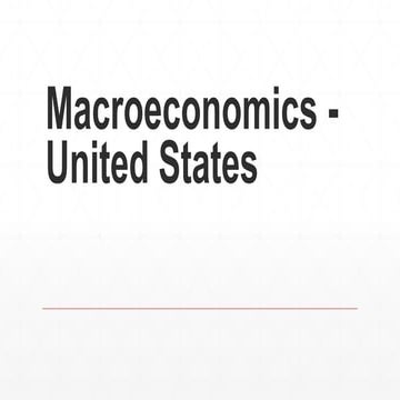 United States Macroeconomics | PPT