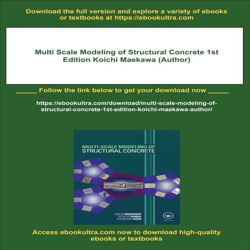 Multi Scale Modeling of Structural Concrete 1st Edition Koichi Maekawa ...