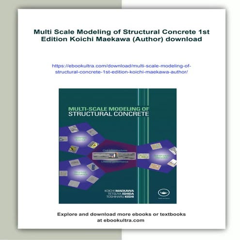 Multi Scale Modeling of Structural Concrete 1st Edition Koichi Maekawa (Author) | PDF