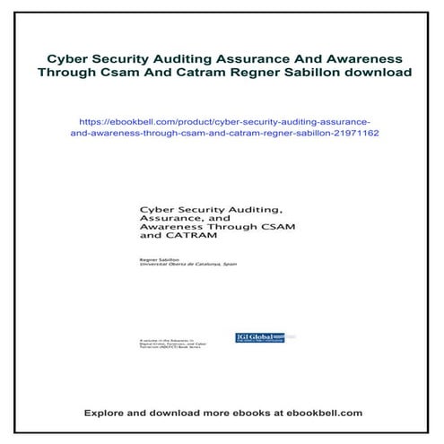 Cyber Security Auditing Assurance And Awareness Through Csam And Catram ...