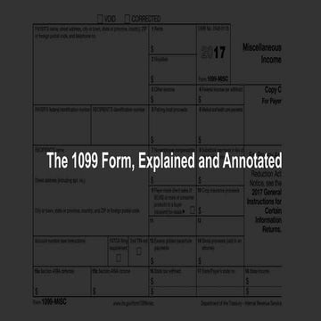 The 1099 Form, Explained and Annotated | PPTX