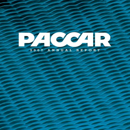 PACCAR-07-AR | PDF