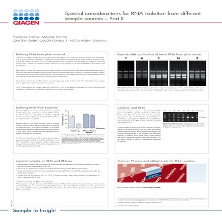 RNA Isolation Poster: Part 2 | PDF