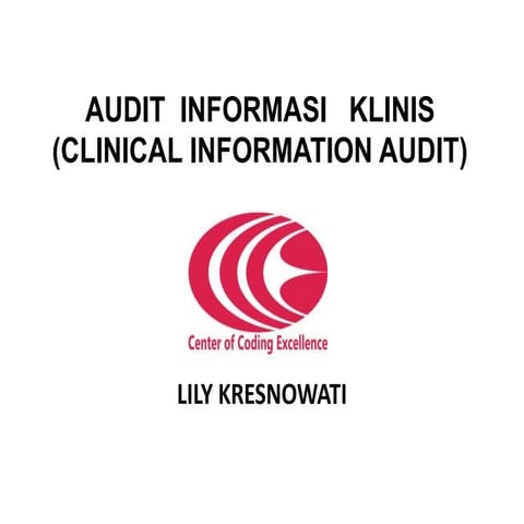 (10) audit informasi klinis | PPTX