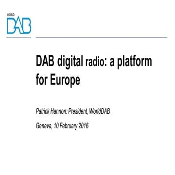 DAB slideshow status and examples | PPTX