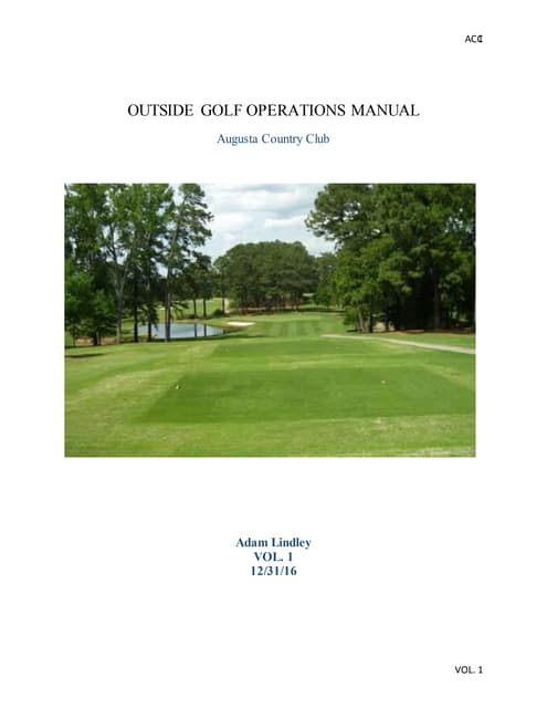 Golf club operations | PPTX