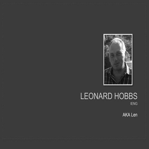 Len Hobbs About Me | PPT
