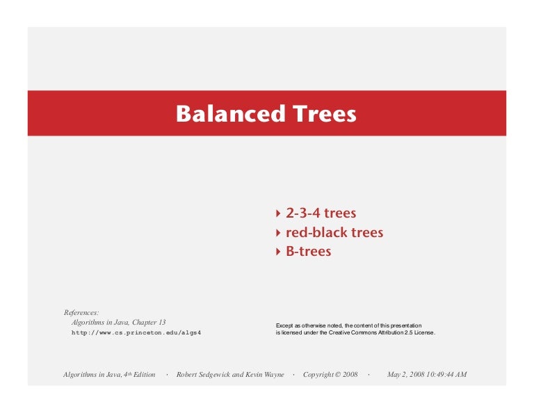 Balanced Trees