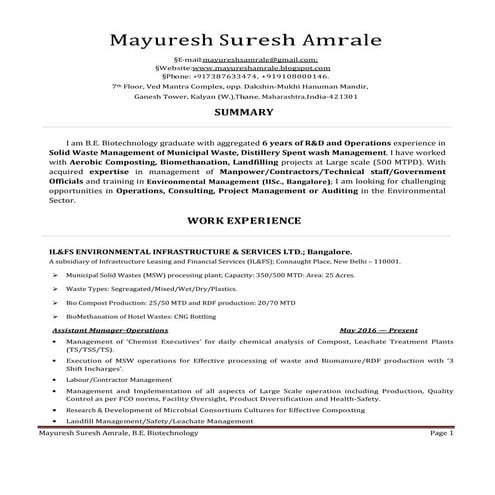 Amit Resume Updated | DOC