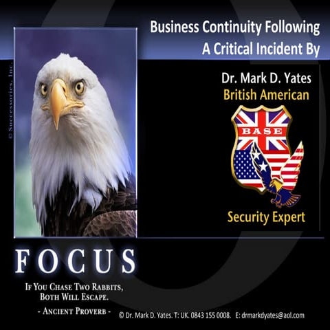 10 b business continuity following a critical incident 15 slides | PPT