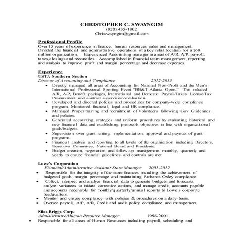 CS resume2015 word | PDF
