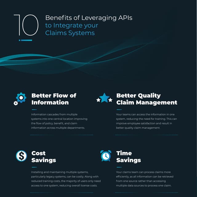 10 Benefits of Leveraging APIs to Integrate your Claims Systems | PDF